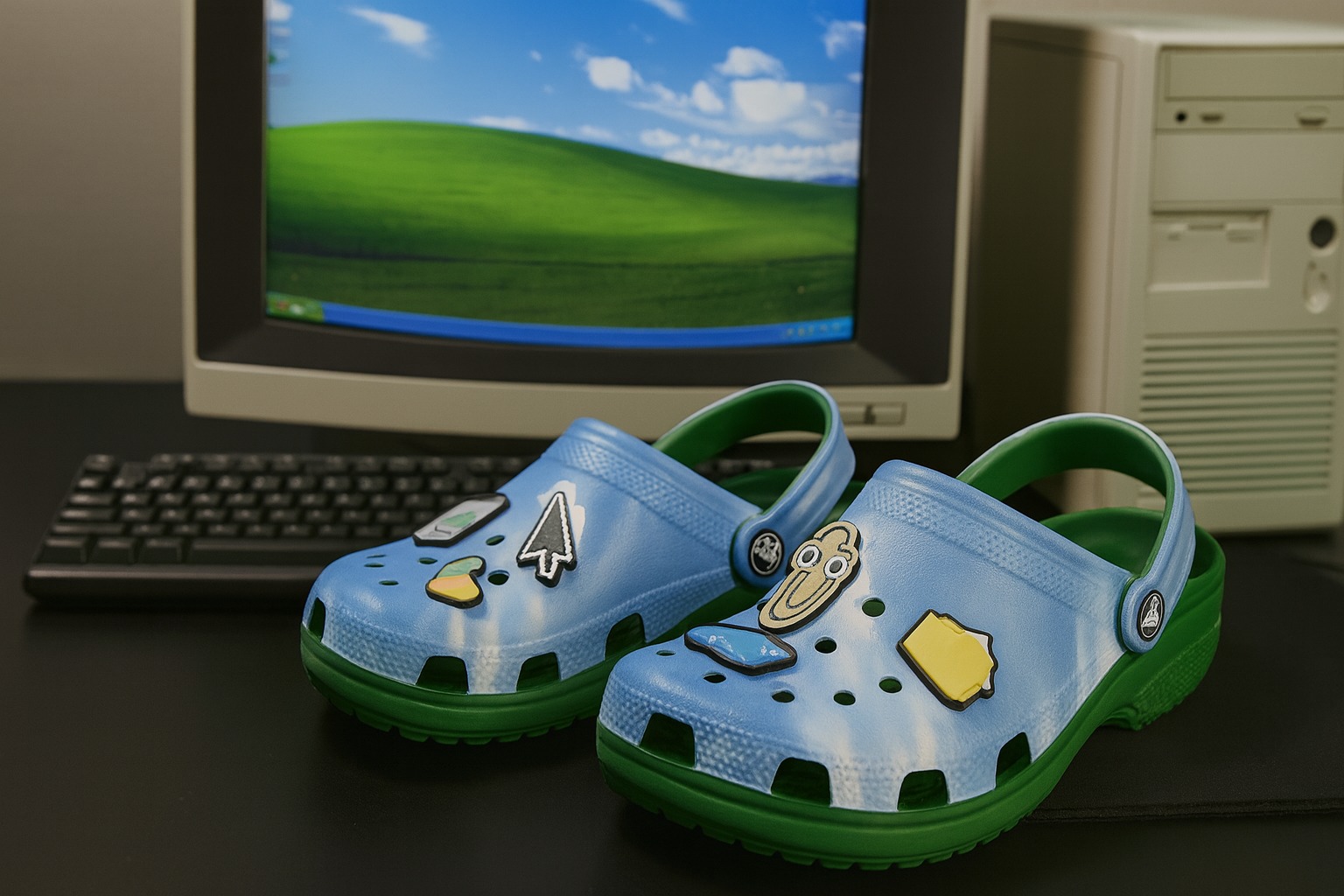 Már Magyarországról is rendelhető a Windows XP Crocs papucs